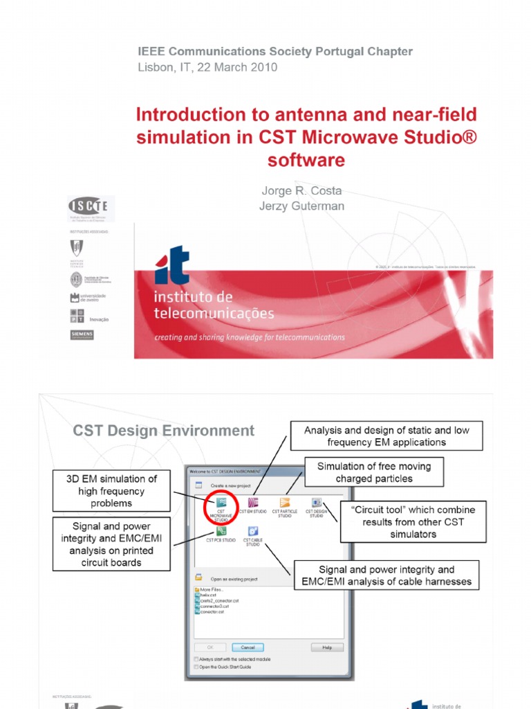 Introduction To Antenna and Near-Field Simulation in CST Microwave ...