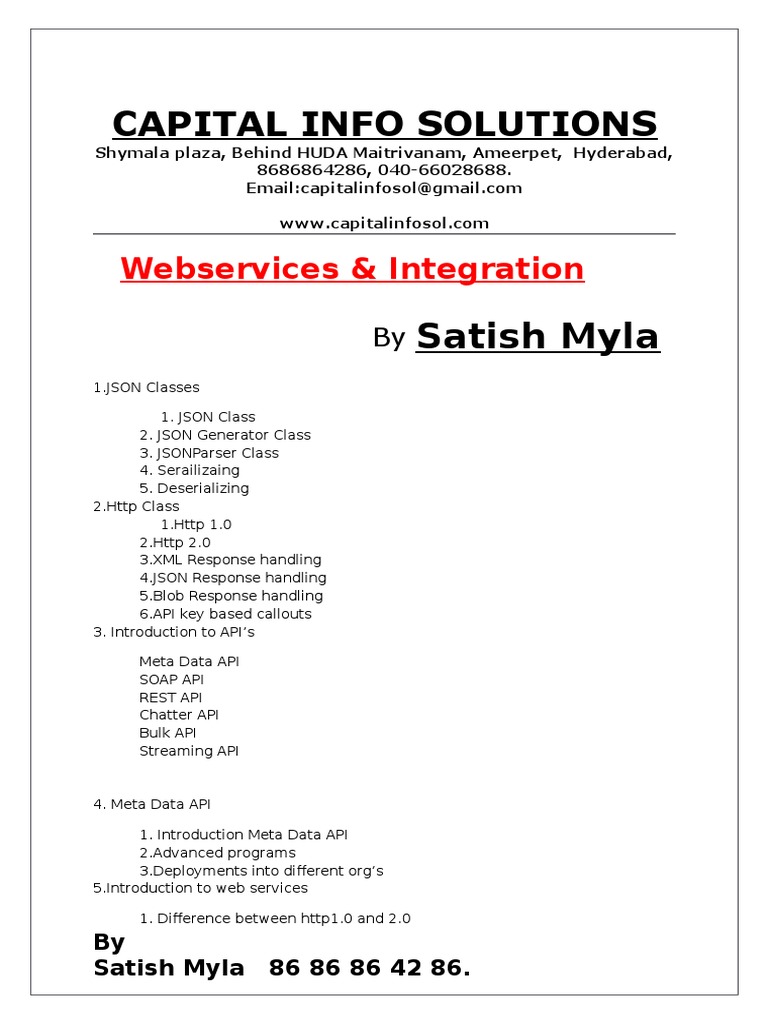 Salesforce API Integration Guide | PDF | Application Programming ...