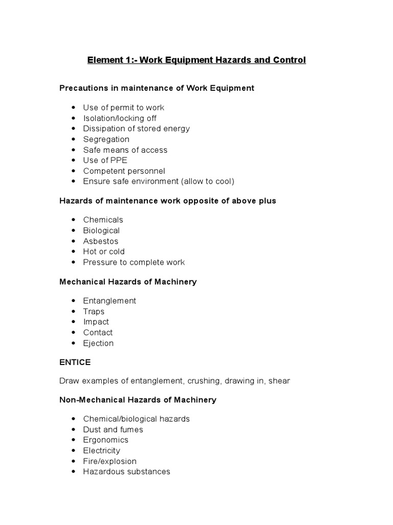 1 | PDF | Machines | Personal Protective Equipment