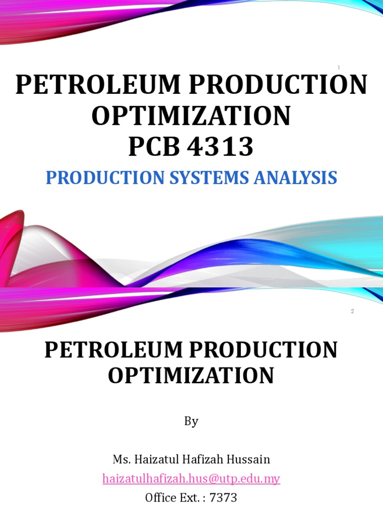 Petroleum Production System Analysis | PDF | Petroleum Reservoir | Petroleum