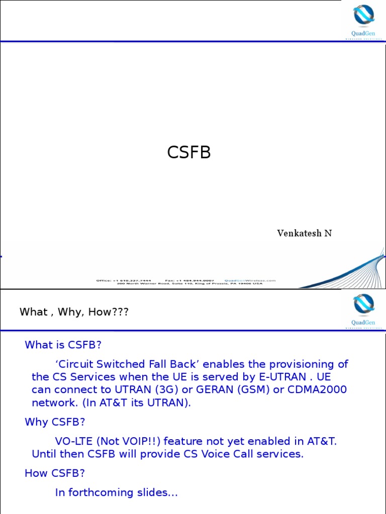 CSFB | Lte (Telecommunication) | 3 G | Free 30-day Trial | Scribd