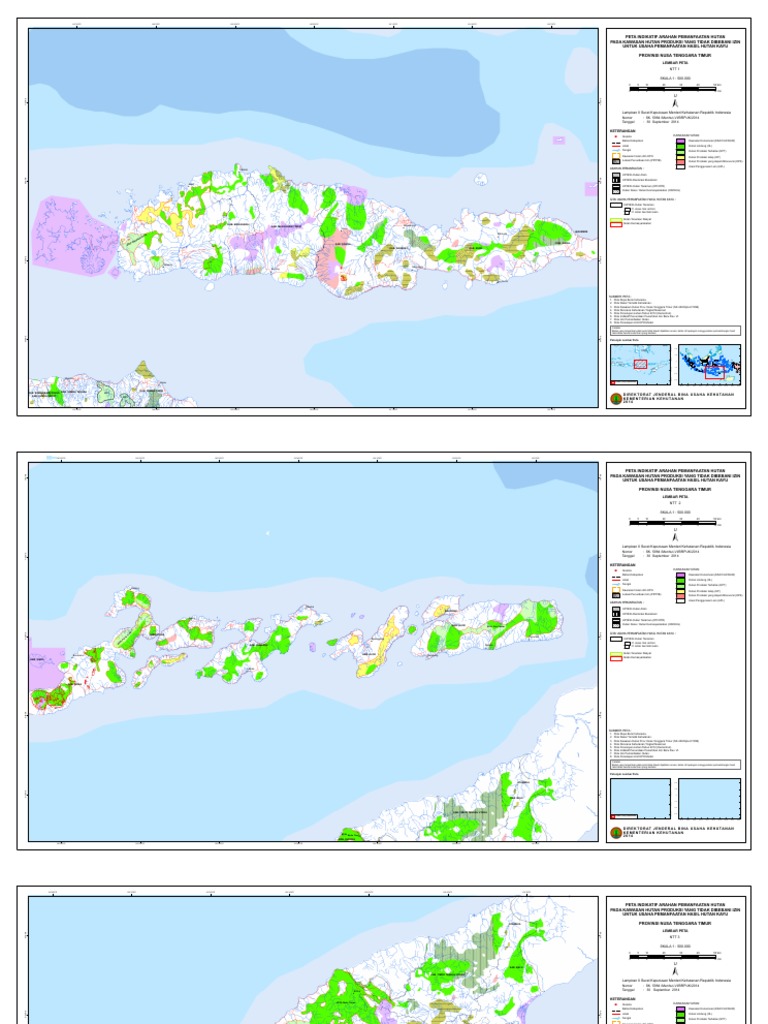 Arahan Pemanfaatan Hutan Produksi - NTT | PDF