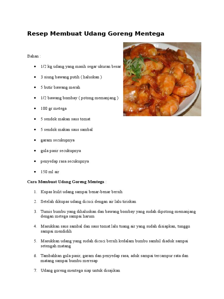 Resep Masakan Harian | PDF
