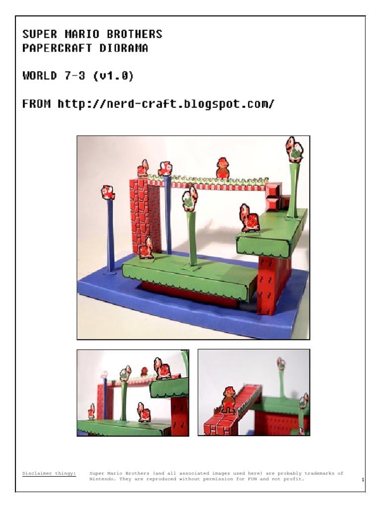 Mario Papercraft W7 3 - v1 PDF | PDF