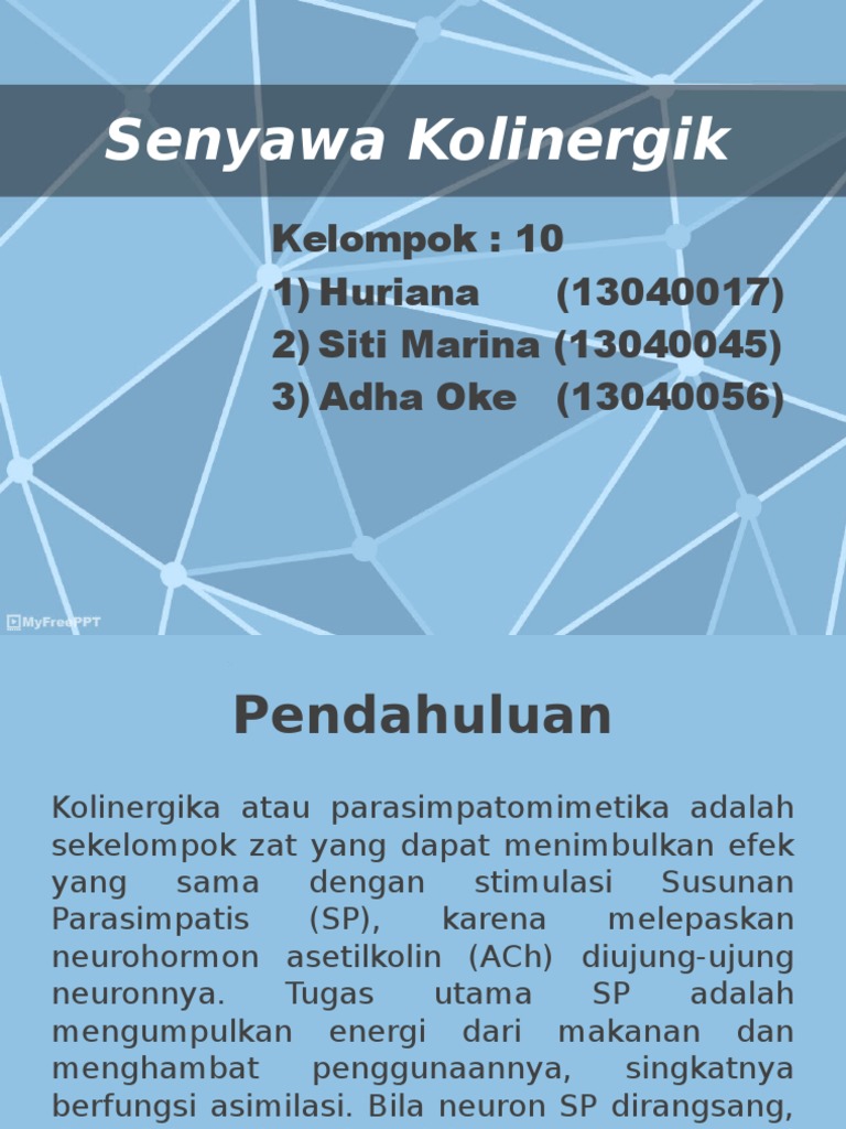Senyawa dan Efek Kolinergik | PDF