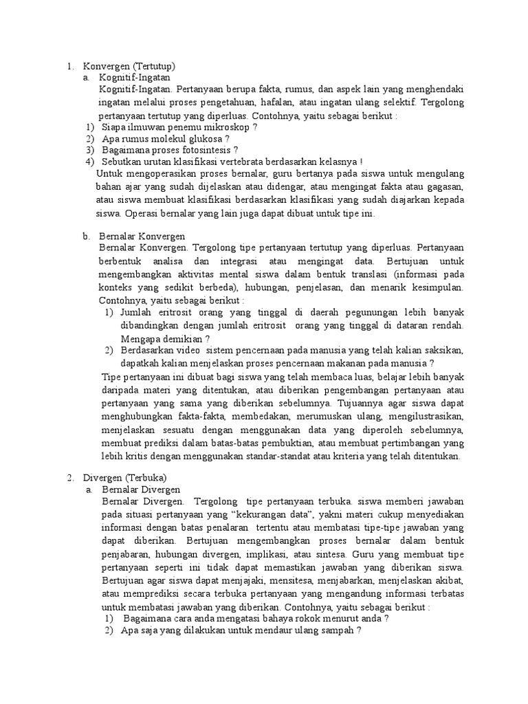 Konvergen Dan Divergen | PDF