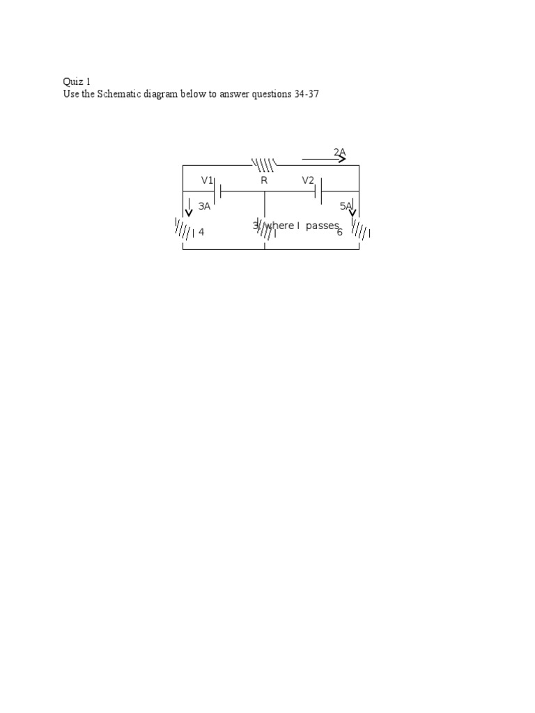 Schematic Diagram Quiz Questions | PDF