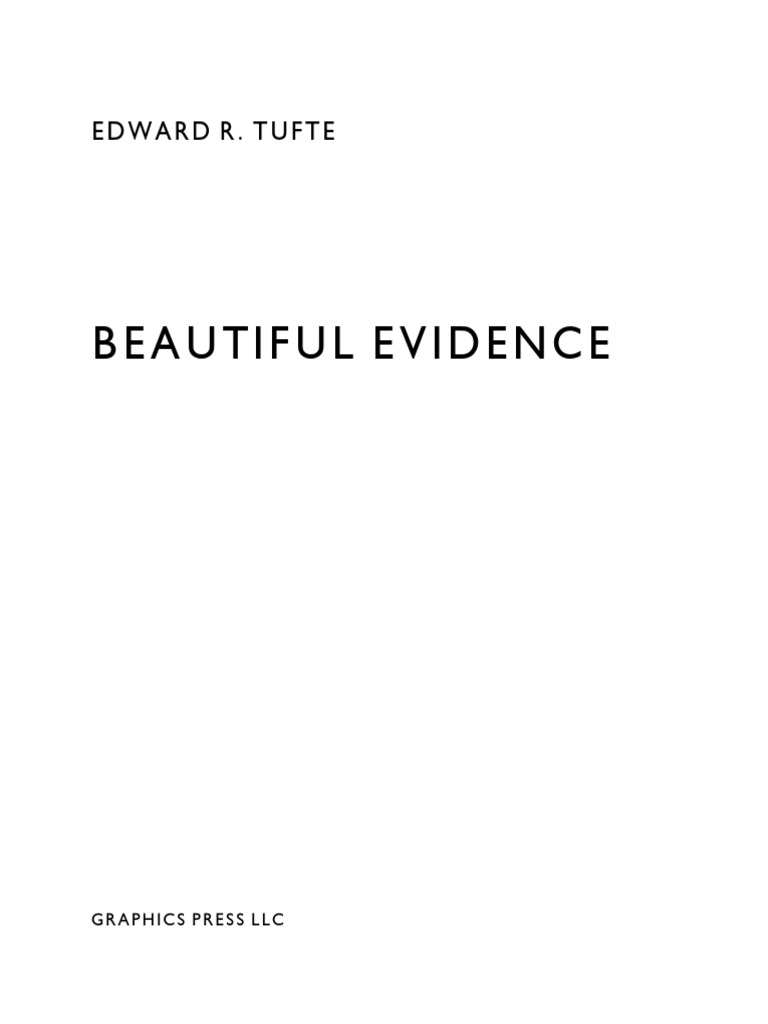 Beautiful Evidence by Edward Tufte | PDF