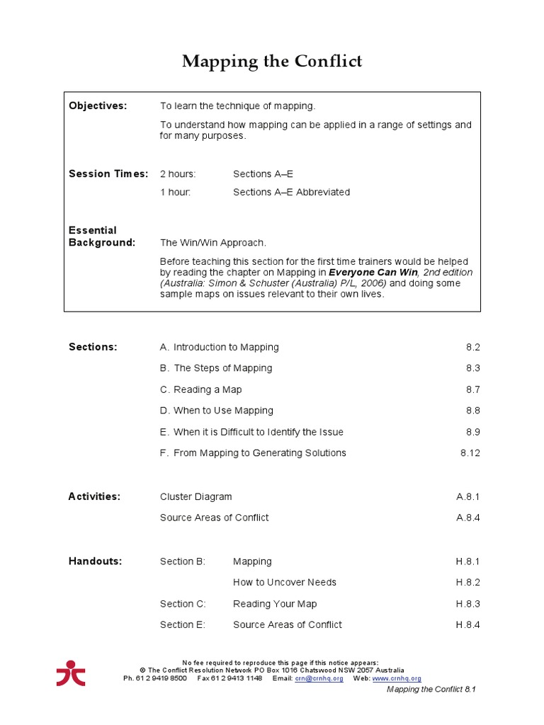 M 8. Mapping The Conflict 2nd Ed | PDF | Conflict Resolution | World ...