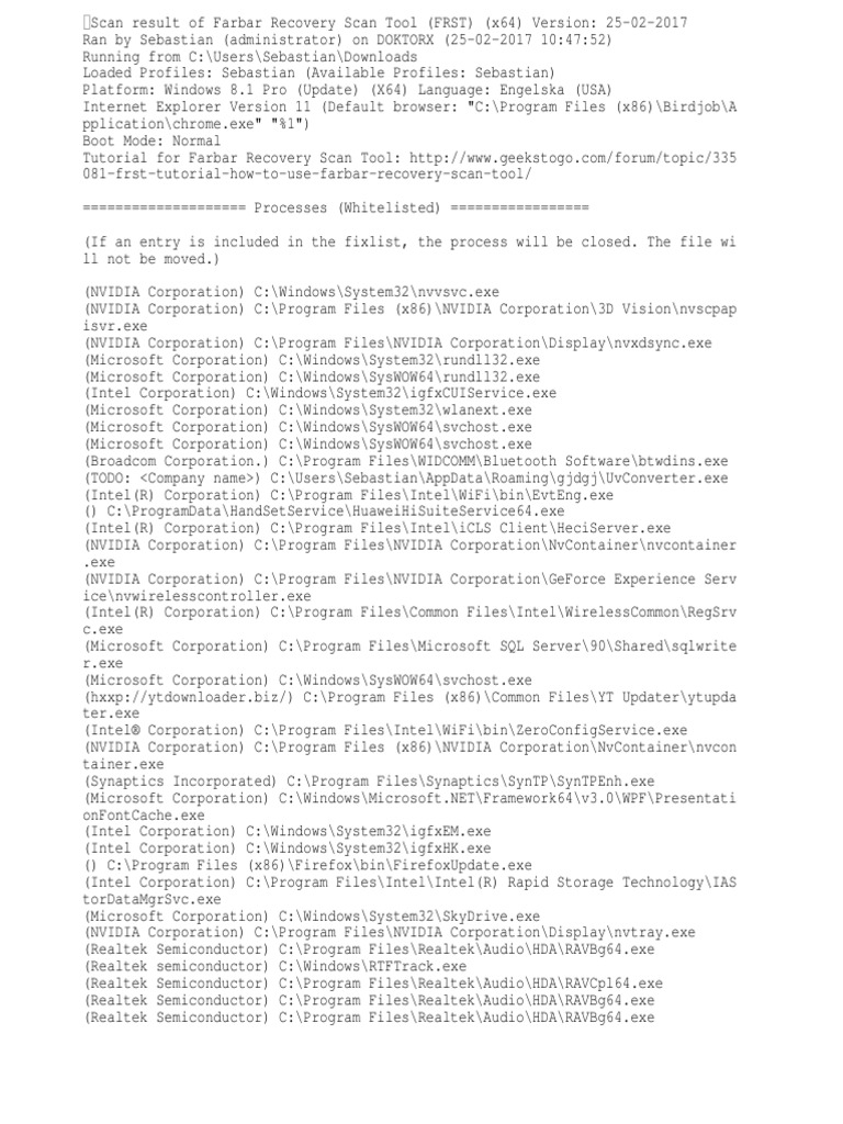 FRST | PDF | Windows Registry | Microsoft Windows
