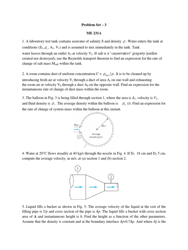Practice Problems Set 3 | PDF | Jet Engine | Fluid Dynamics