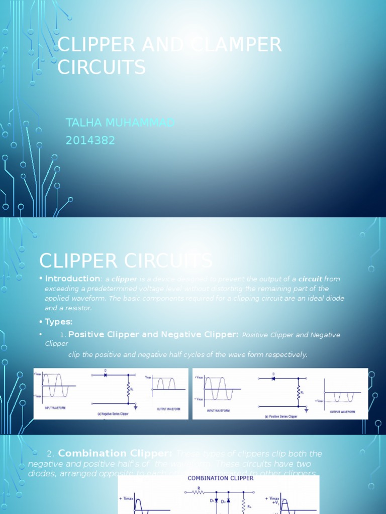 Clipper and Clamper Circuits | PDF | Electronic Circuits | Electricity