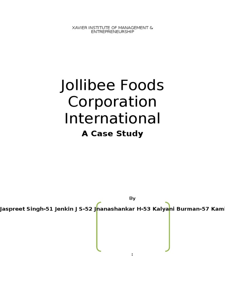 Jollibee Case Analysis | PDF | Competition | Strategic Management