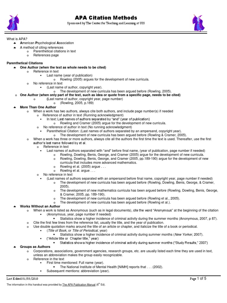 A Pa Citation Methods | Download Free PDF | Digital Object Identifier ...