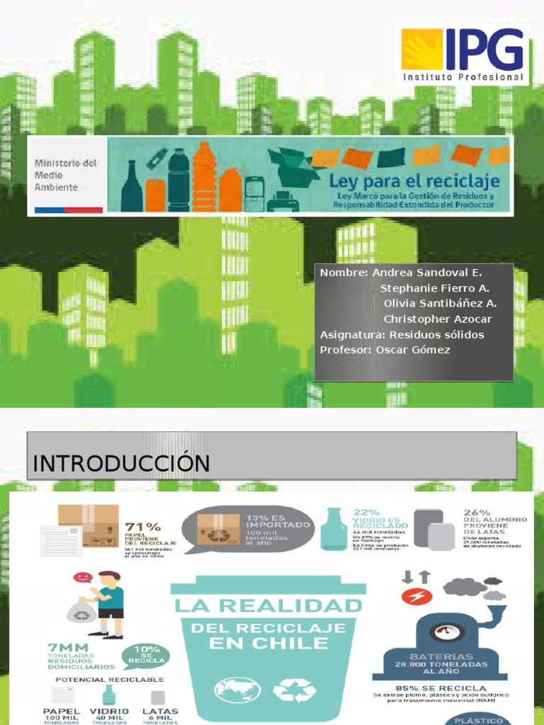 Ley 20920 | PDF | Reciclaje | Residuos