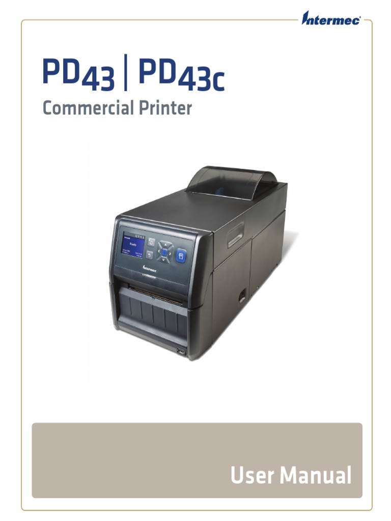 PD43 and PD43c Commercial Printer User Manual PDF | Download Free PDF | Bluetooth | Wi Fi