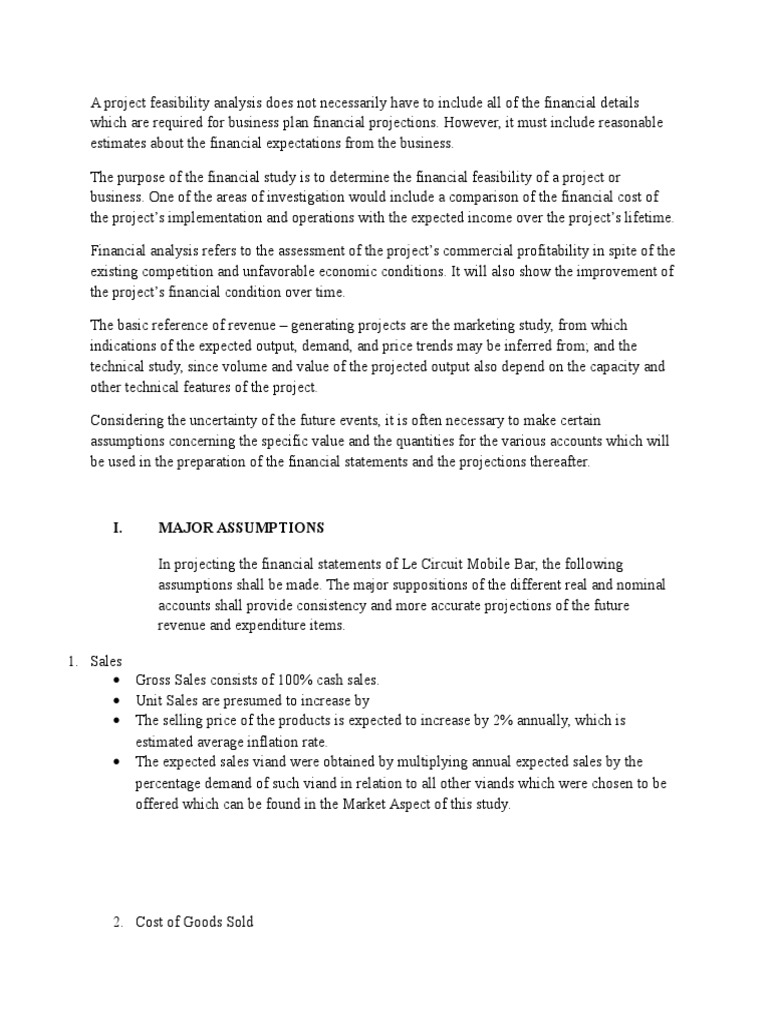4 Financial Study | Feasibility Study | Depreciation