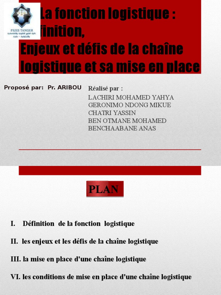 La Fonction Logistique | PDF