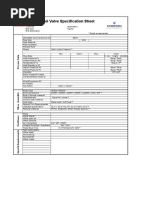 Control Valve Data Sheet | PDF | Valve | Pressure
