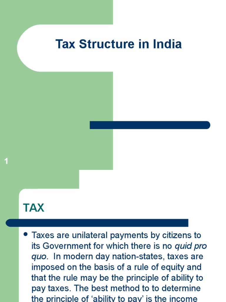 Overview of India's Tax Structure | PDF | Government Of India | Excise