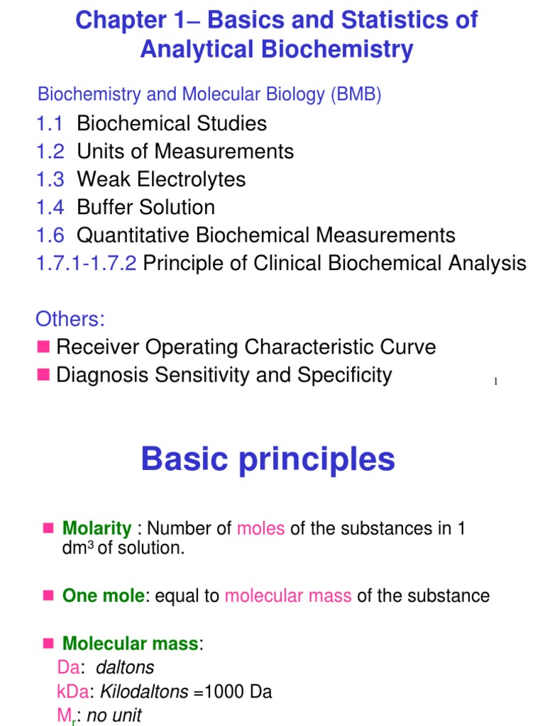 AAC Chap 1 20100304 | PDF | Sensitivity And Specificity | Receiver Operating Characteristic
