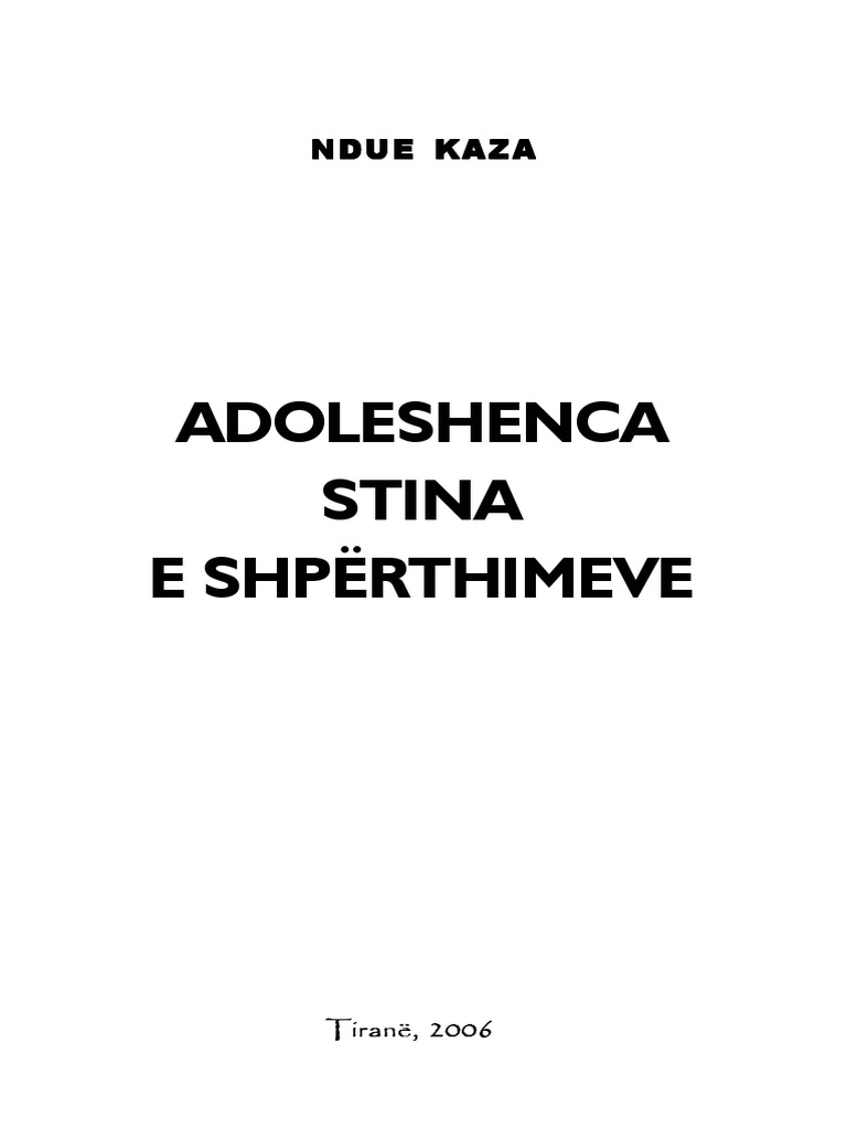 Adoleshenca PDF | PDF