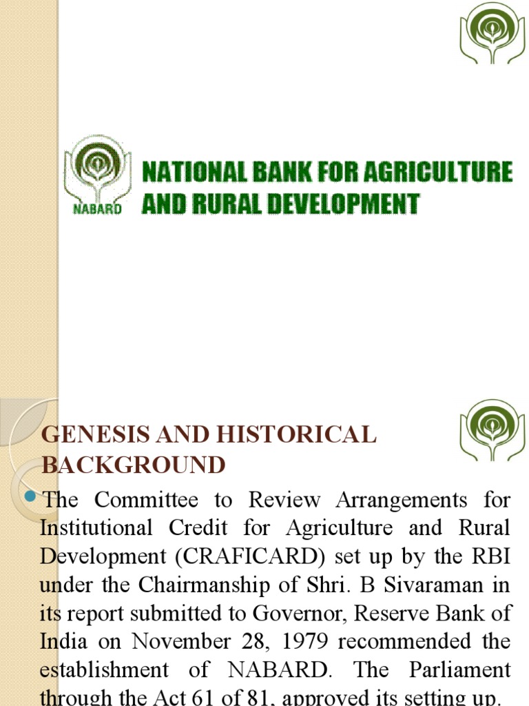 NABARD: History and Establishment | PDF | Economies | Banking
