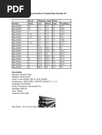 Schedule 40 Steel Pipe Dimensions Chart | PDF | Pipe (Fluid Conveyance ...