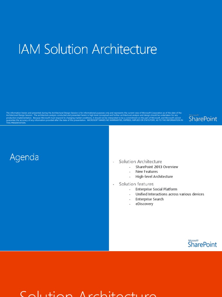 IAM High-Level Solution Architecture | PDF | Share Point | Microsoft ...