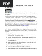 Hydrotesting Checklist