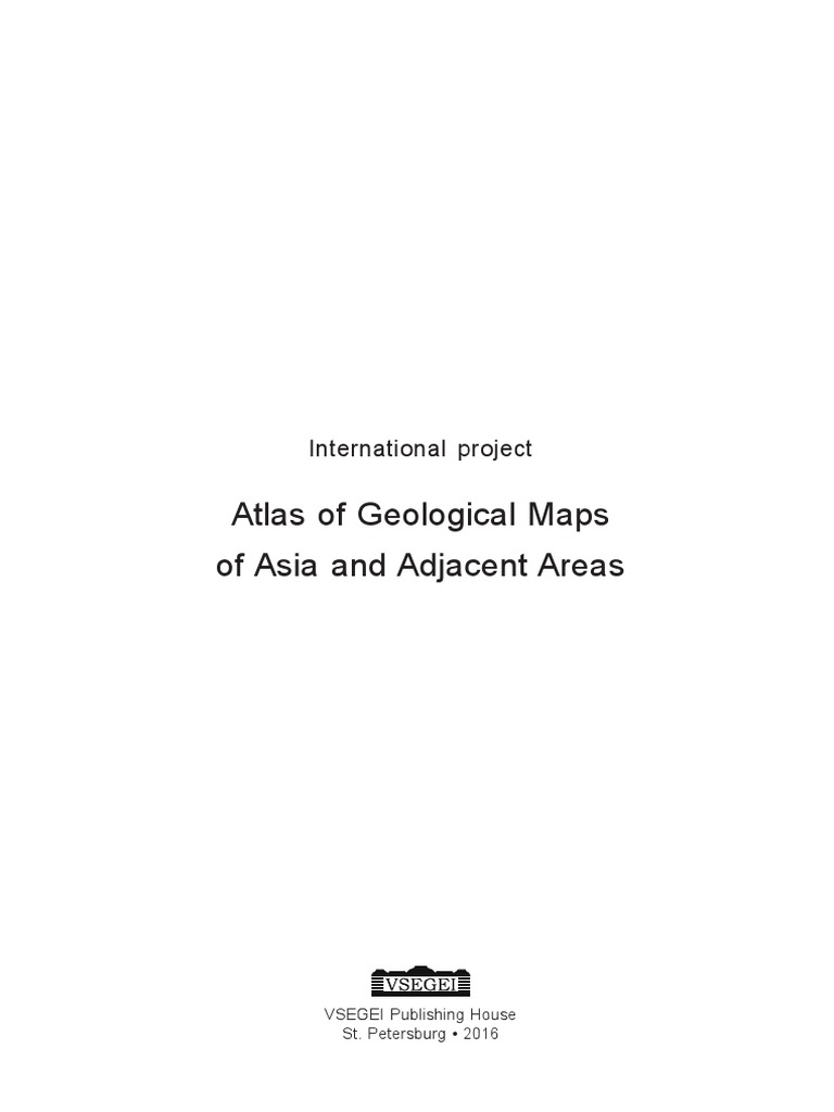 Atlas of Geological Maps of Asia | PDF | Rock (Geology) | Plate Tectonics