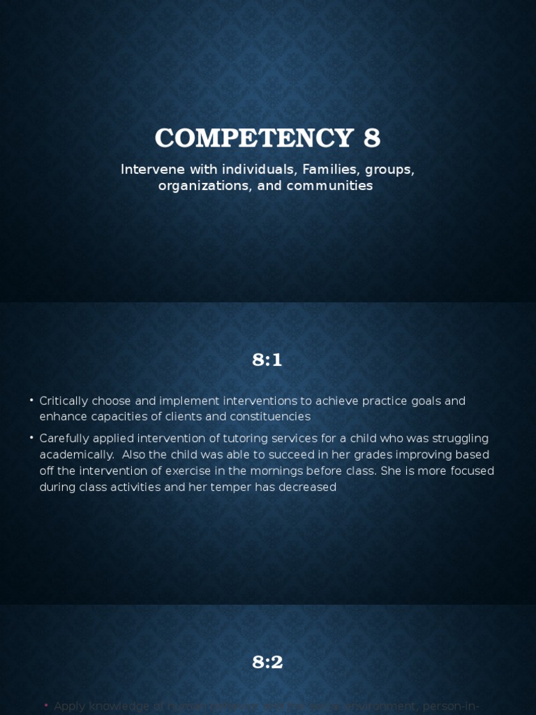 Competency 8 | PDF