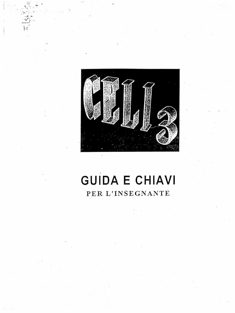 CELI 3 Chiavi Del Libro PDF | PDF