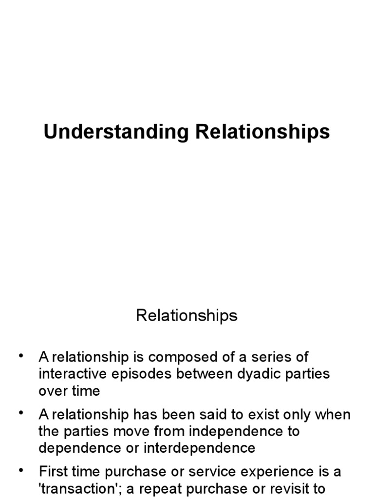 Understanding Relationships | PDF | Marketing | Economics