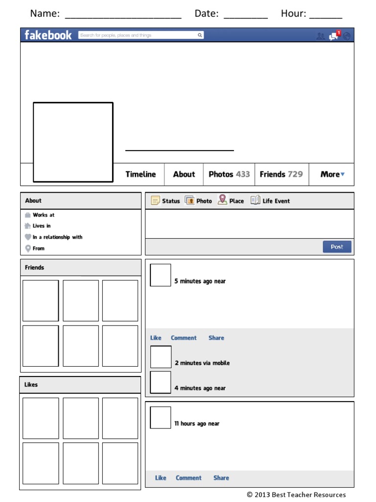 Fakebook Page | PDF