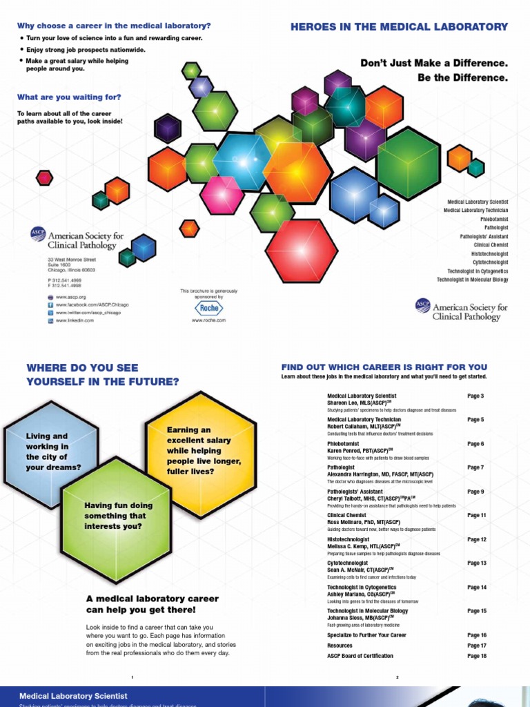 ASCP Lab Career Brochure | PDF | Medical Laboratory | Pathology