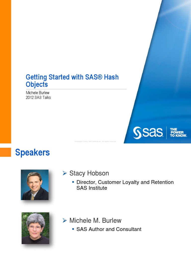 Sas Hash Objects Final Sas Software Parameter Computer Programming