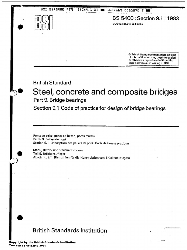 BS 5400 | PDF