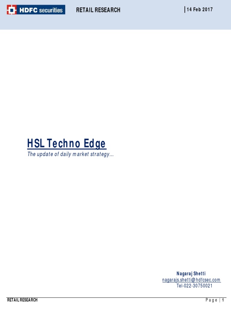 HSL Techno Edge: Retail Research | Download Free PDF | Financial ...