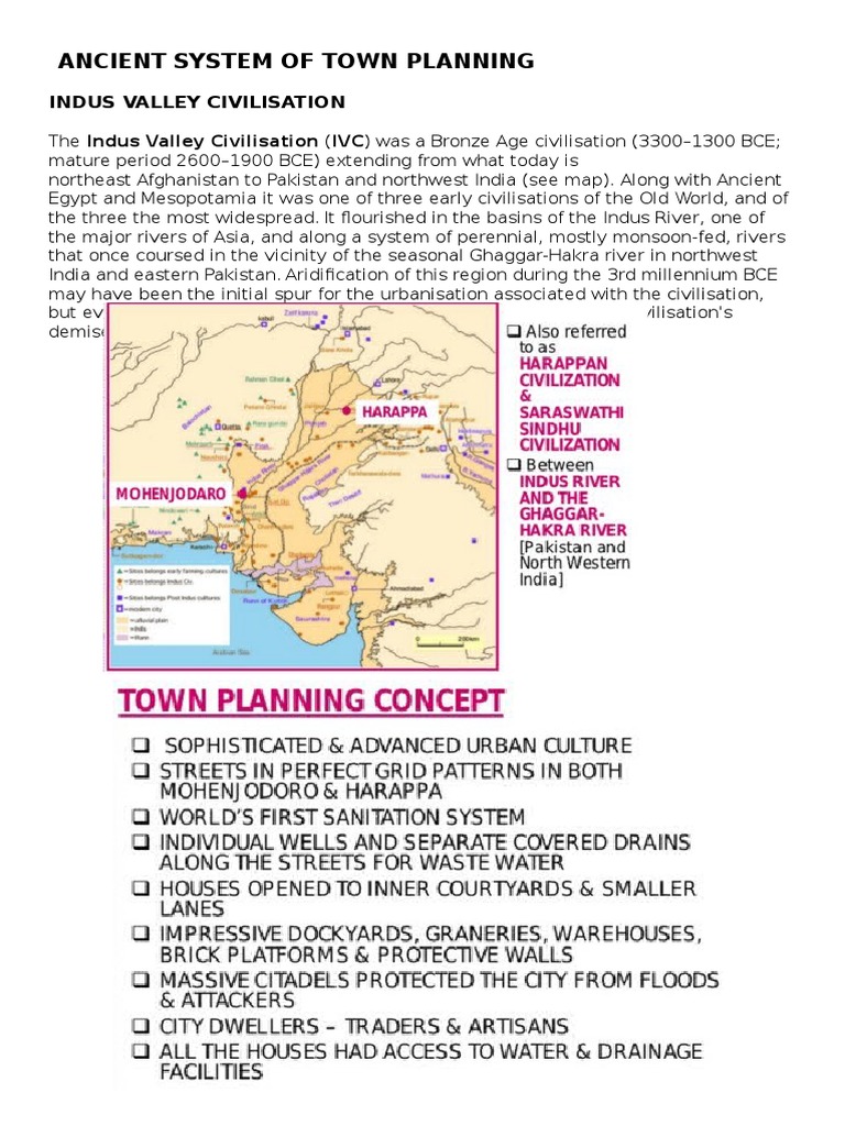 Urban Planning in Indus Valley Civilization | PDF | Science | Geography
