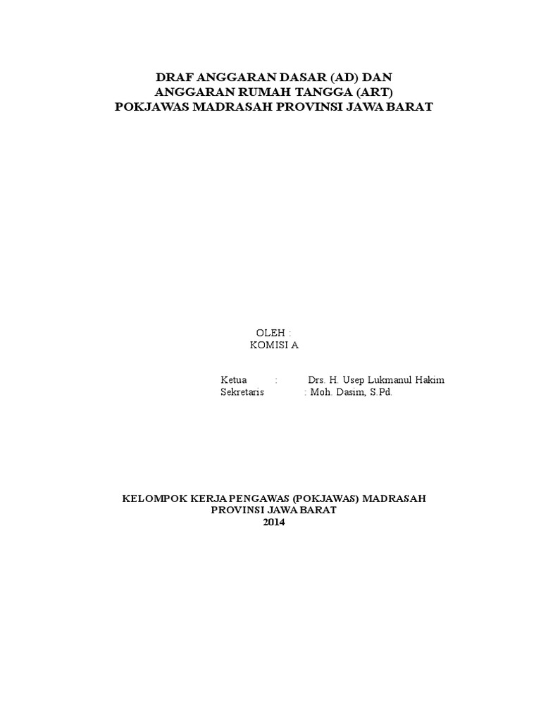 Draft Ad Art Pokjawas | PDF