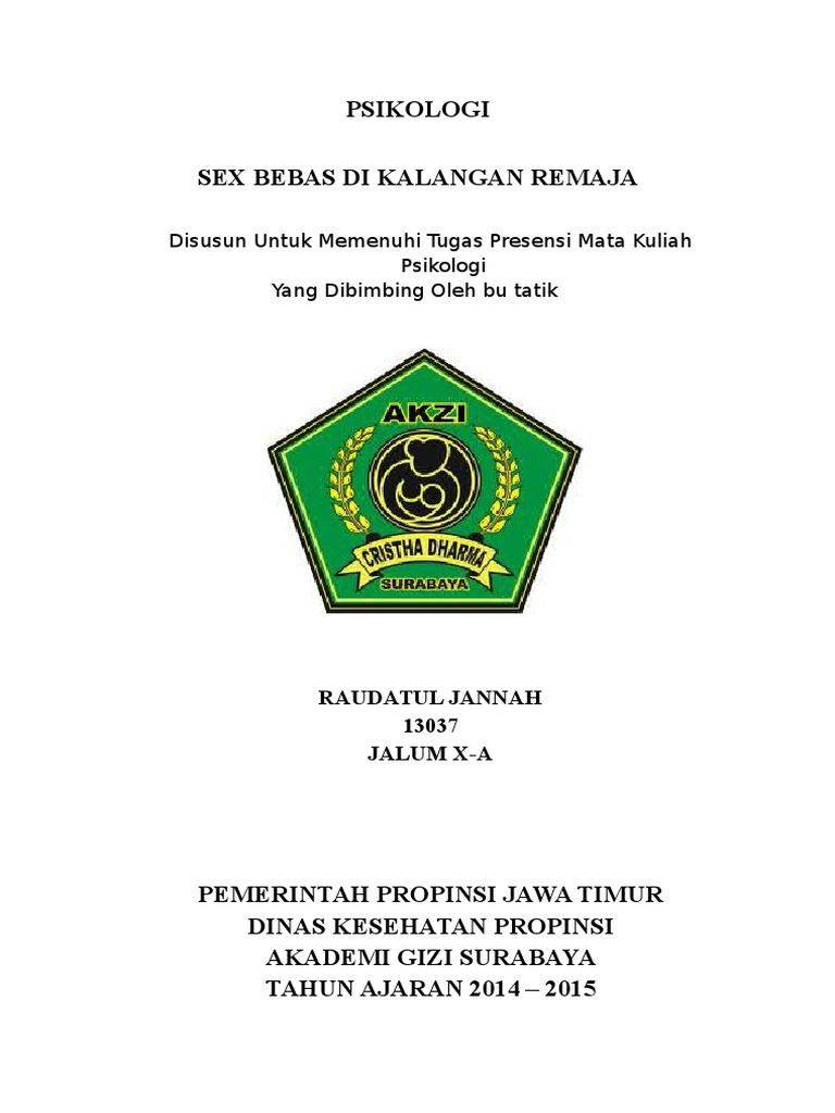 Sex Bebas Di Kalangan Remaja Pdf