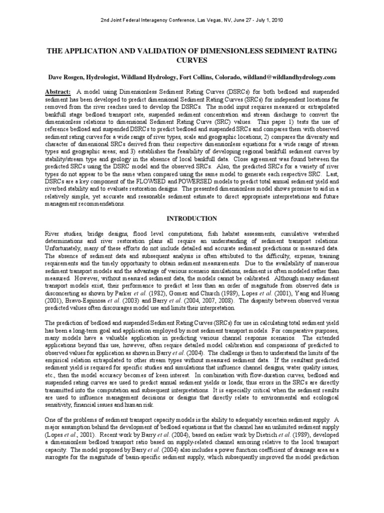 Application and Validation Stream | PDF | Prediction | Sediment