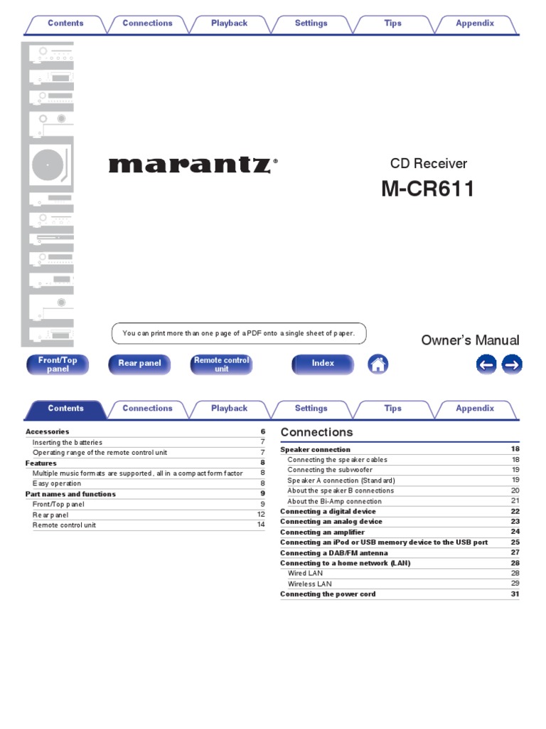 M-cr611n Eng CD-rom Ug v00 | PDF | Loudspeaker | I Pod