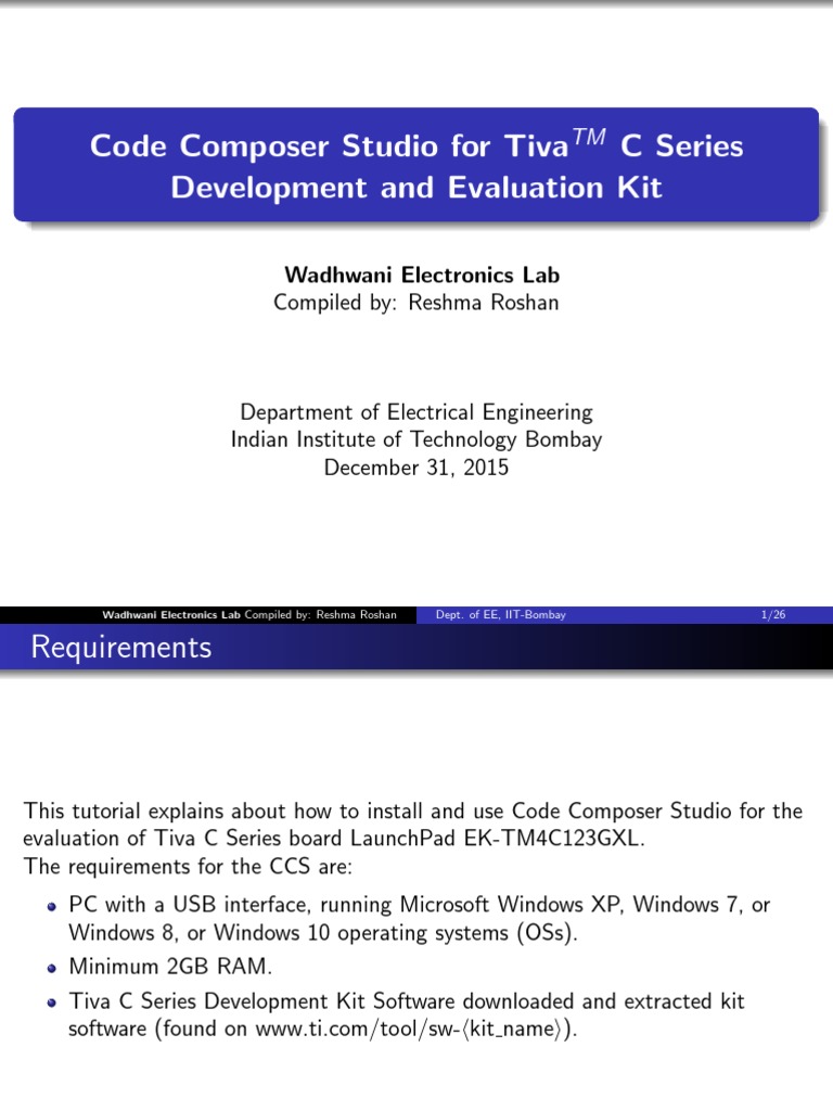 CCS TivaWare | PDF | Zip (File Format) | Software