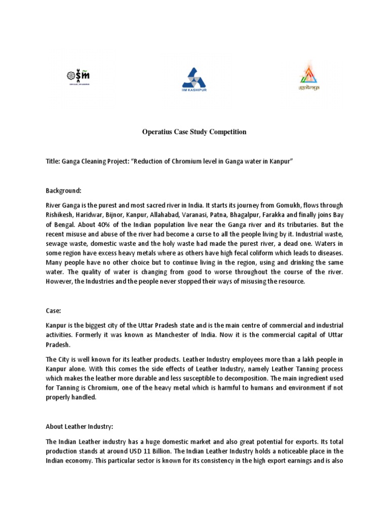 Operatius Case Study Competition | PDF | Leather | Water