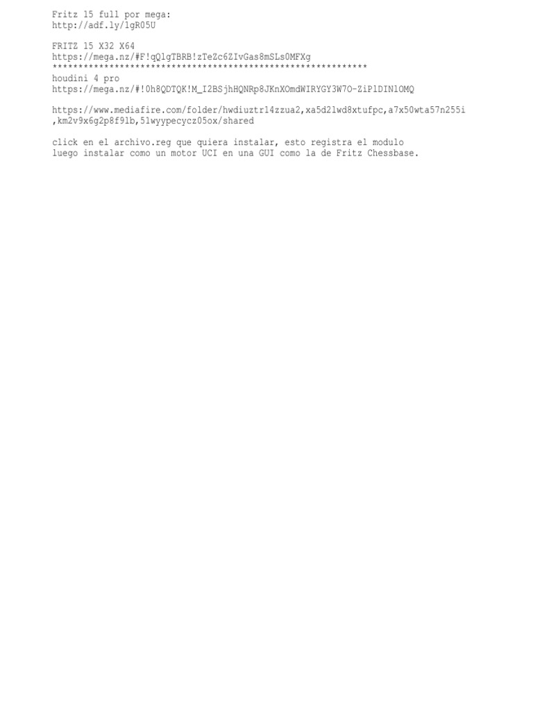 Fritz 15 Full Por Mega | PDF