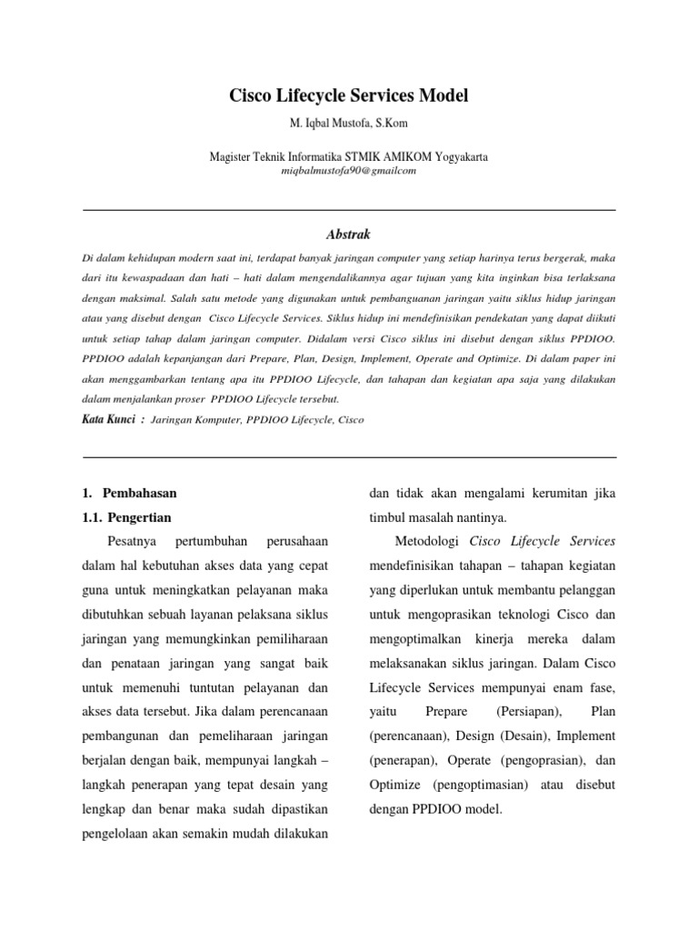 PPDIOO | PDF