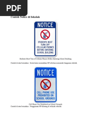 Contoh Warning Di Sekolah