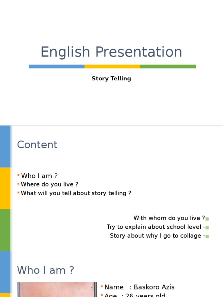English Presentation | PDF